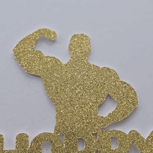 Body Builder Cake Topper, Body Building Cake Topper, Flexing Cake ...
