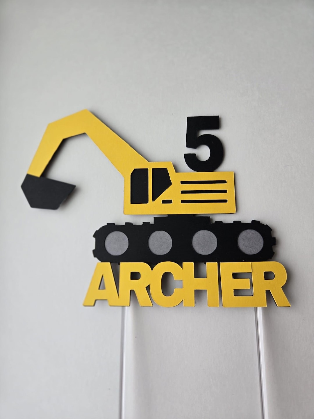Construction Cake Topper, Construction Topper, Construction Birthday ...
