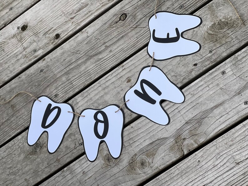 Tooth Banner Dental Grad Banner Dentist Banner Tooth Custom - Etsy