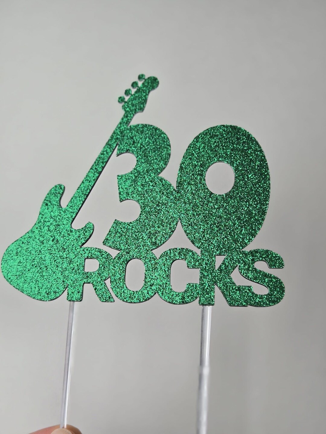 30 Rocks Cake Topper, 30th Birthday Cake Topper, Rock and Roll Cake ...