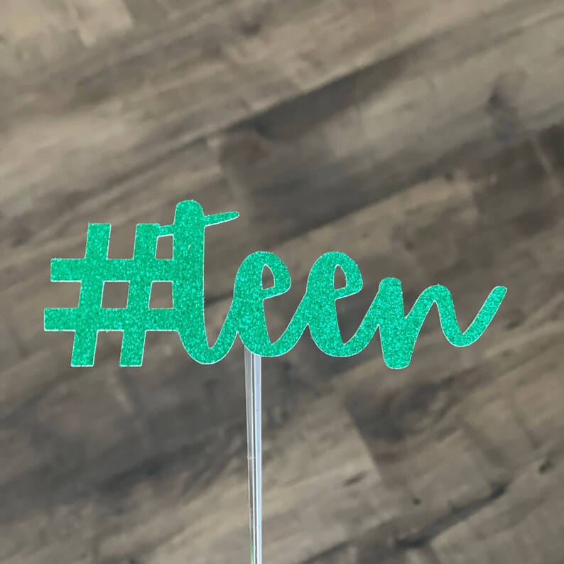 Teenager Cake Topper Teenager Birthday Cake Topper 13 Cake | Etsy