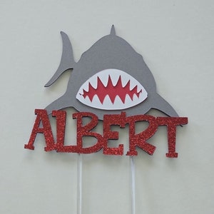 Shark Cake Topper, Great White Shark Cake Topper, Biting Shark Cake ...
