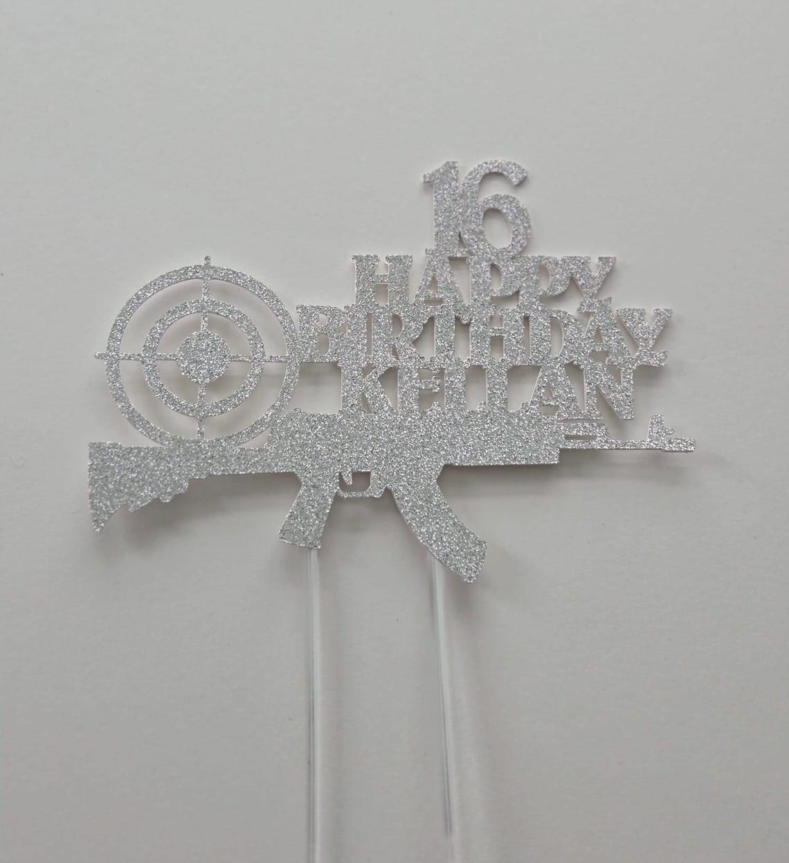 Rifle Cake Topper, Target Shooting Birthday Decor - Etsy