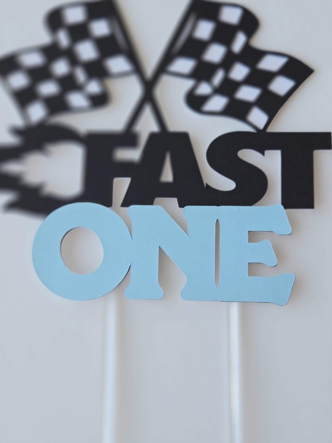 Fast One Cake Topper: First Birthday Racing Theme - Etsy
