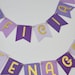 Purple Birthday Banner, Violet Banner, Teenager Birthday Banner ...