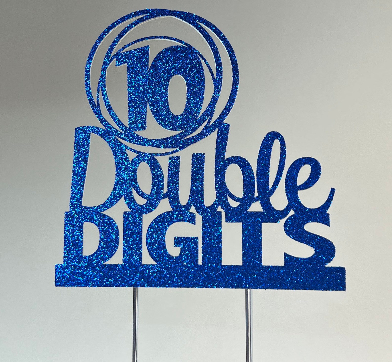 Double Digits Cake Topper Double Digits Birthday Cake Topper - Etsy
