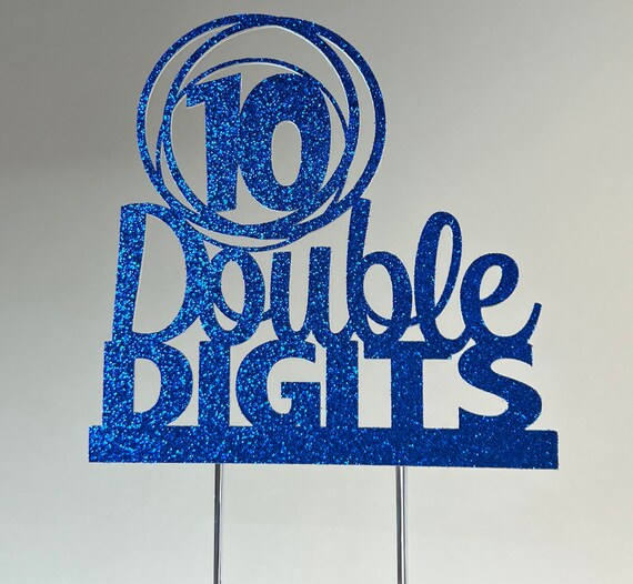 Double Digits Cake Topper Double Digits Birthday Cake Topper - Etsy