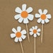 Daisy Cupcake Toppers, Daisy Toppers, Flower Cupcake Toppers, Flower ...