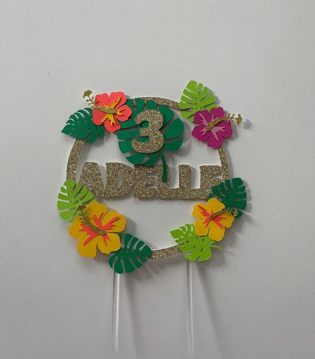 Hawaii Birthday Cake Topper, Hawaiian Birthday Cake Topper, Luau ...