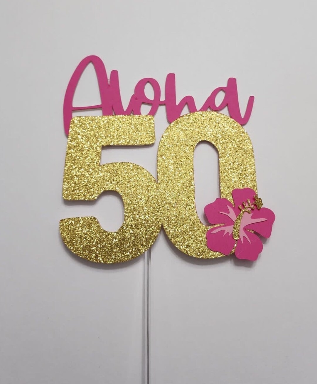Aloha Cake Topper Hawaiian Cake Topper Luau Cake Topper - Etsy