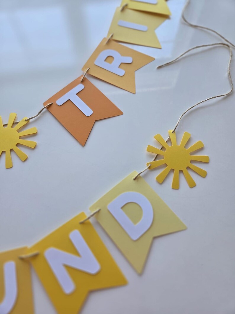 First Trip Around the Sun Banner: Handcrafted Birthday Decor - Etsy