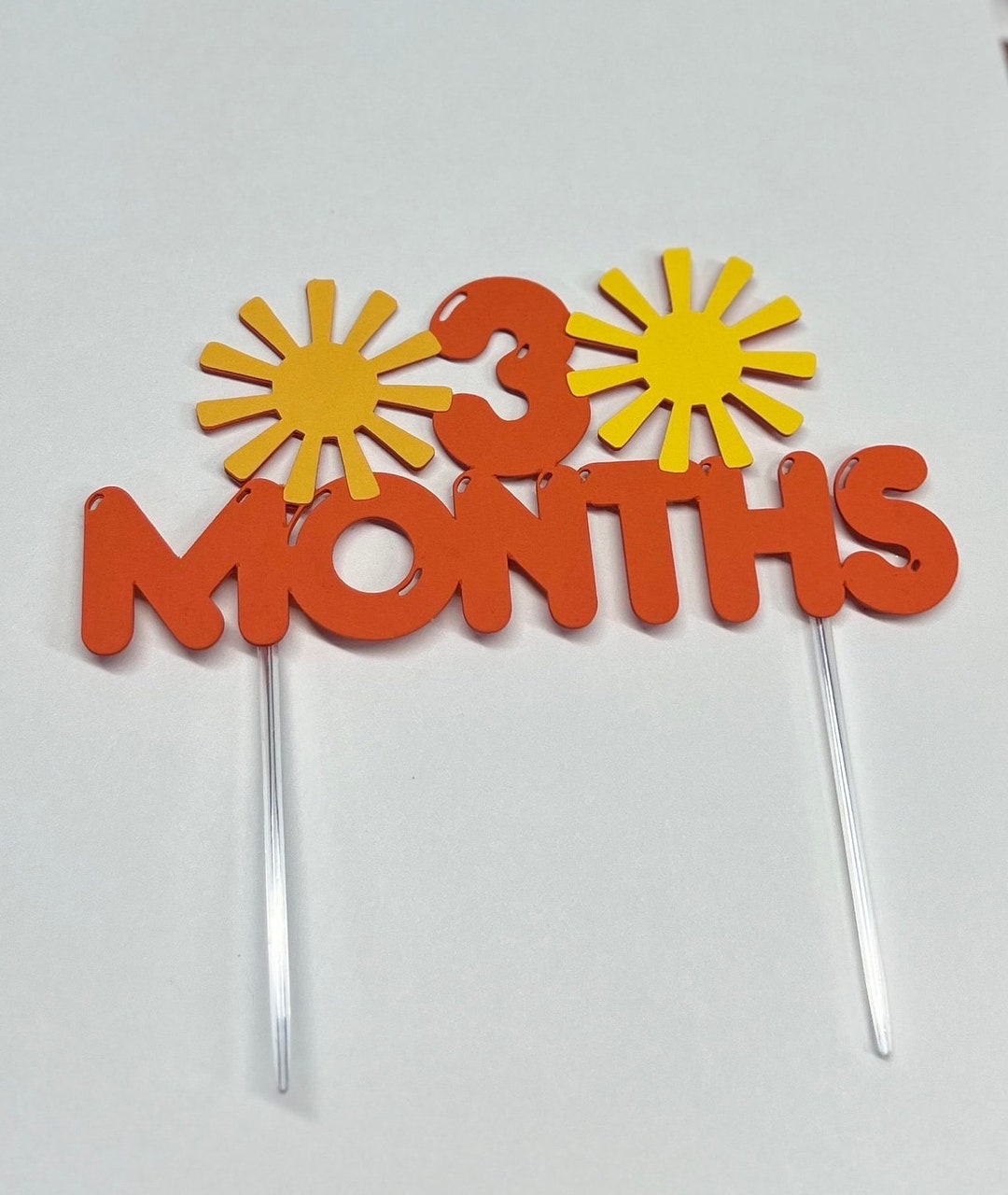 Sunny 1st Birthday Cake Topper: First Trip Around the Sun - Etsy