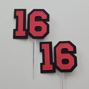 16 Cupcake Topper, Sixteenth Birthday Cupcake Toppers, 16 Toppers, 16th ...