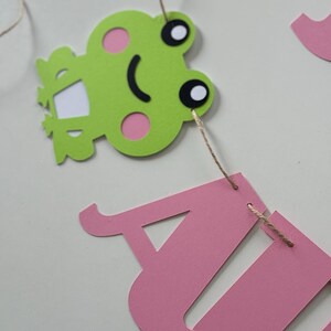 Frog Banner, Frog Birthday Banner, Froggy Banner, First Birthday Banner ...