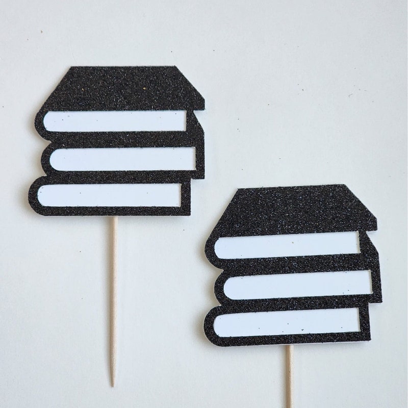 Book Cupcake Topper - Etsy