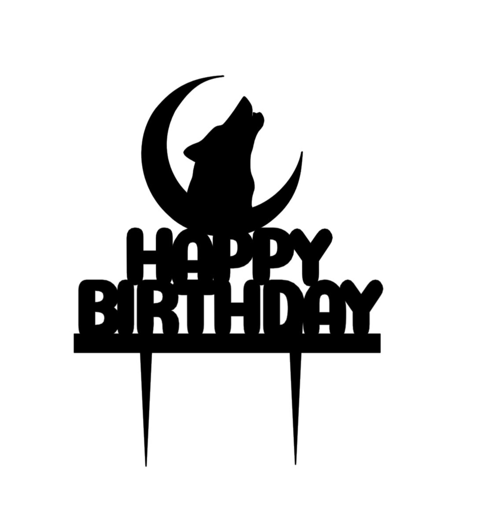 Wolf Cake Topper Wolf Topper Wolf Birthday Cake Topper - Etsy