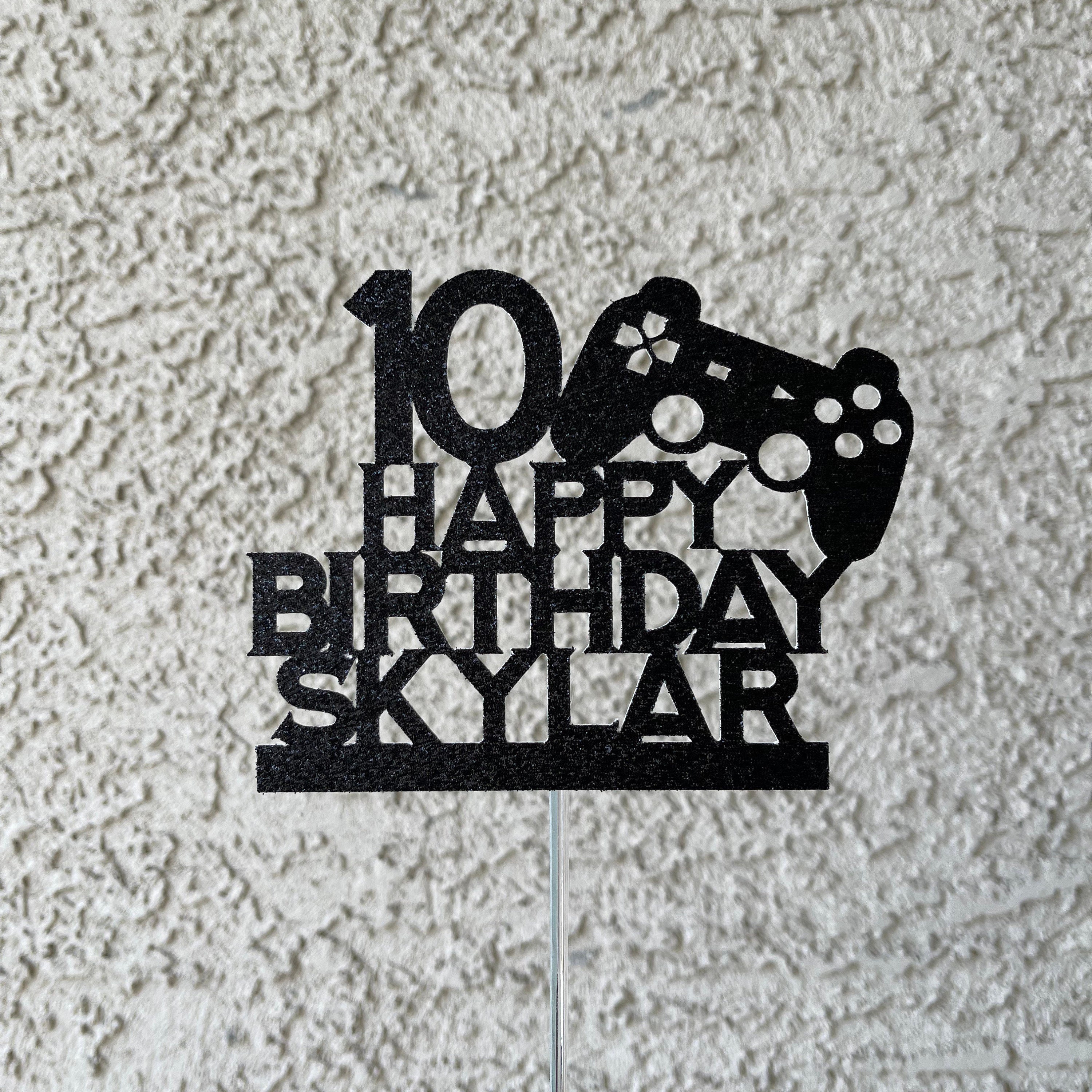 Gaming Cake Topper Gaming Birthday Cake Topper Gamer Cake - Etsy