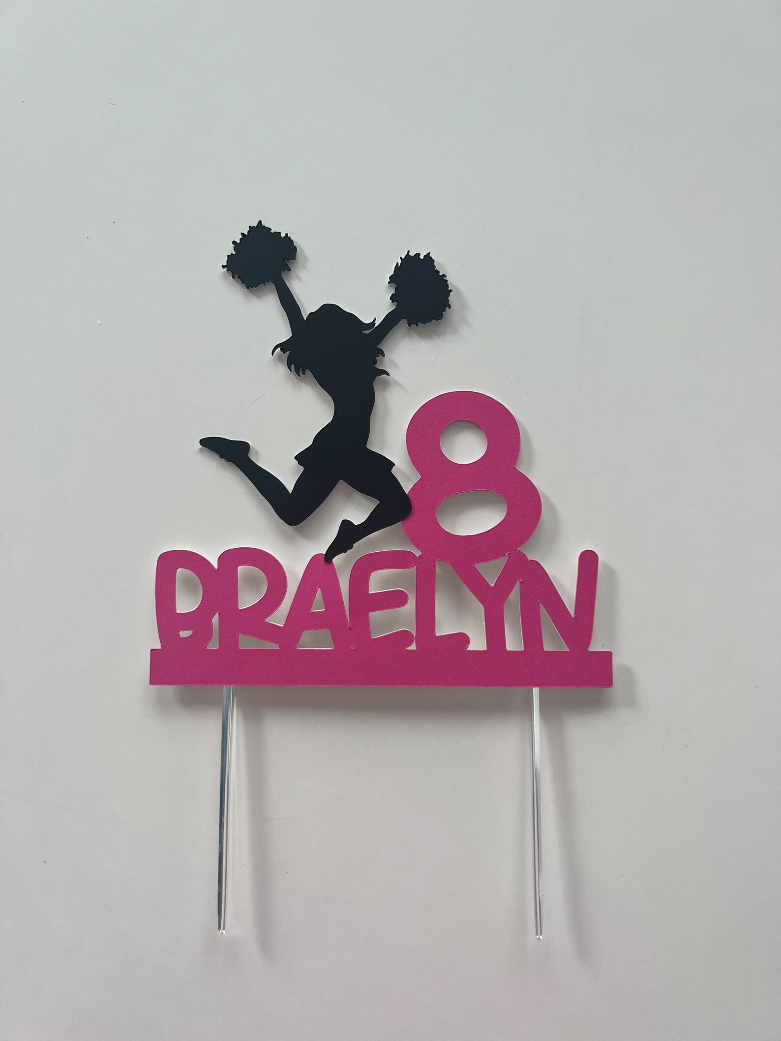 Personalized Cheerleader Cake Topper: Cheerleading Birthday Party Decor ...