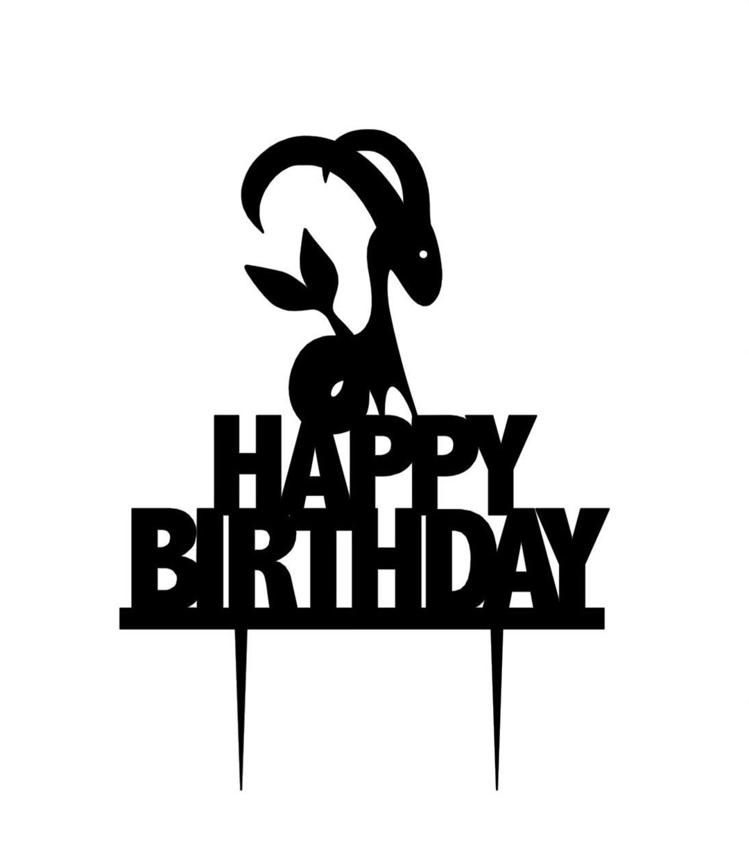 Capricorn Cake Topper Zodiac Cake Topper Taurus Birthday Cake Topper