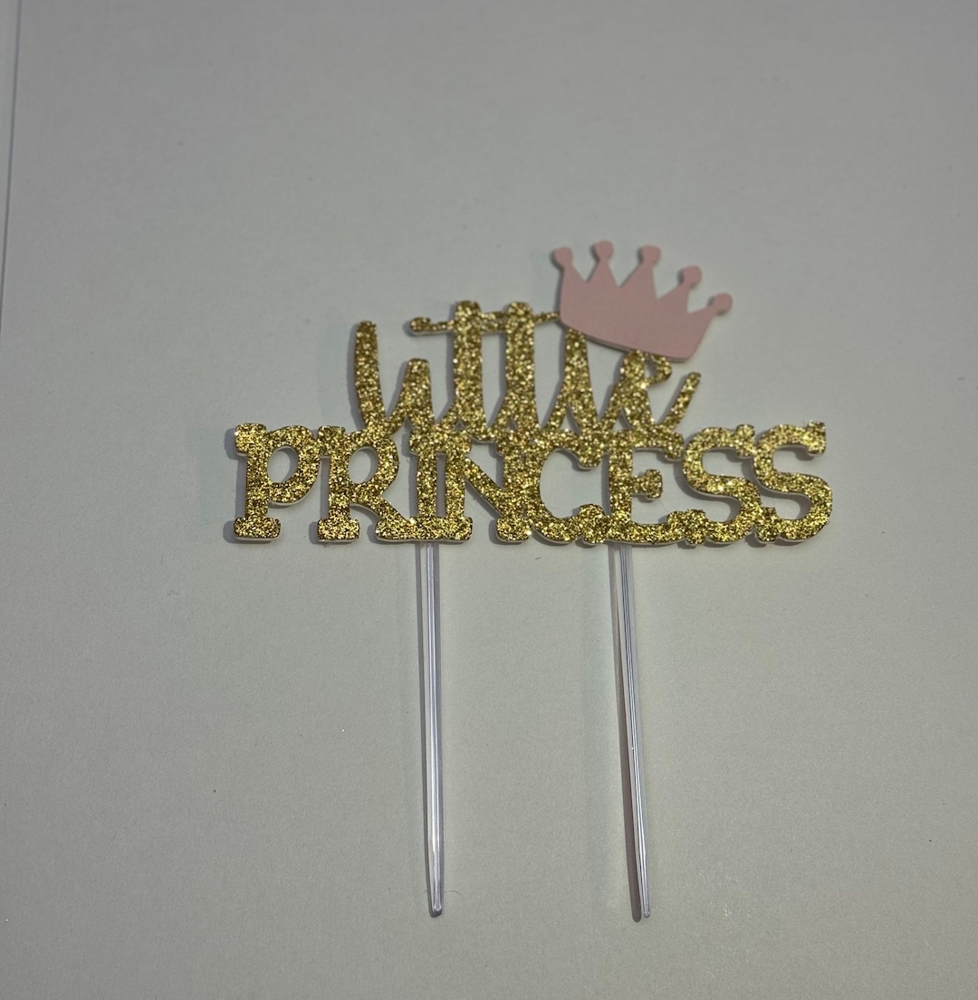 Princess Cake Topper Little Princess Cake Topper Princess - Etsy