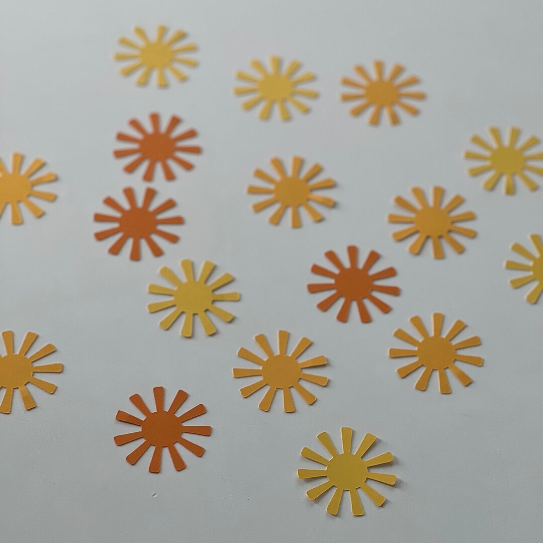 Sun Confetti, Sunny Confetti, First Trip Around the Sun Confetti ...