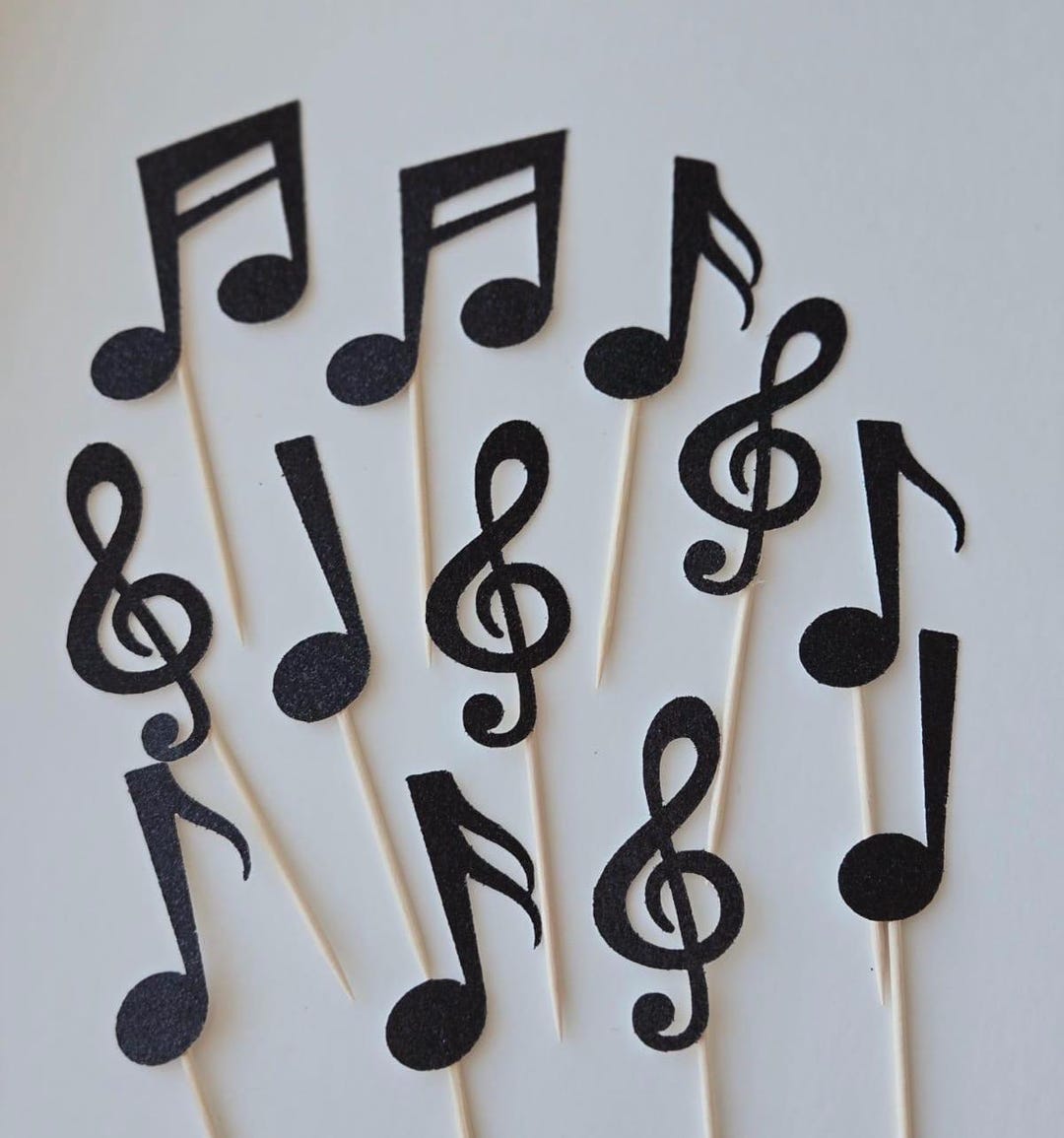 Music Cupcake Toppers, Musical Cupcake Toppers, Music Notes Cupcake ...