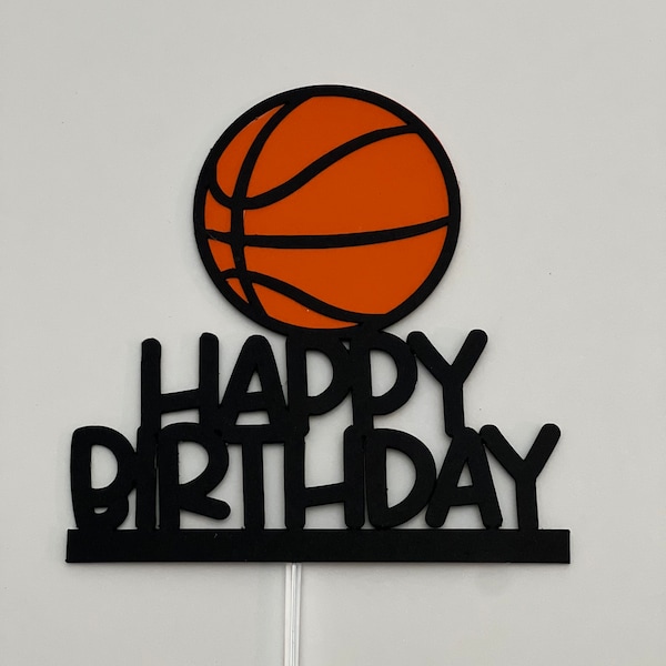 Basketball Cake Topper - Etsy
