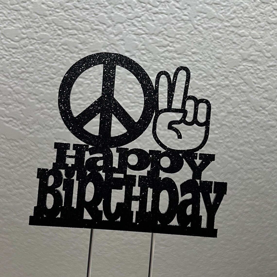 Peace Cake Topper Peace Sign Cake Topper Peace Out Cake - Etsy