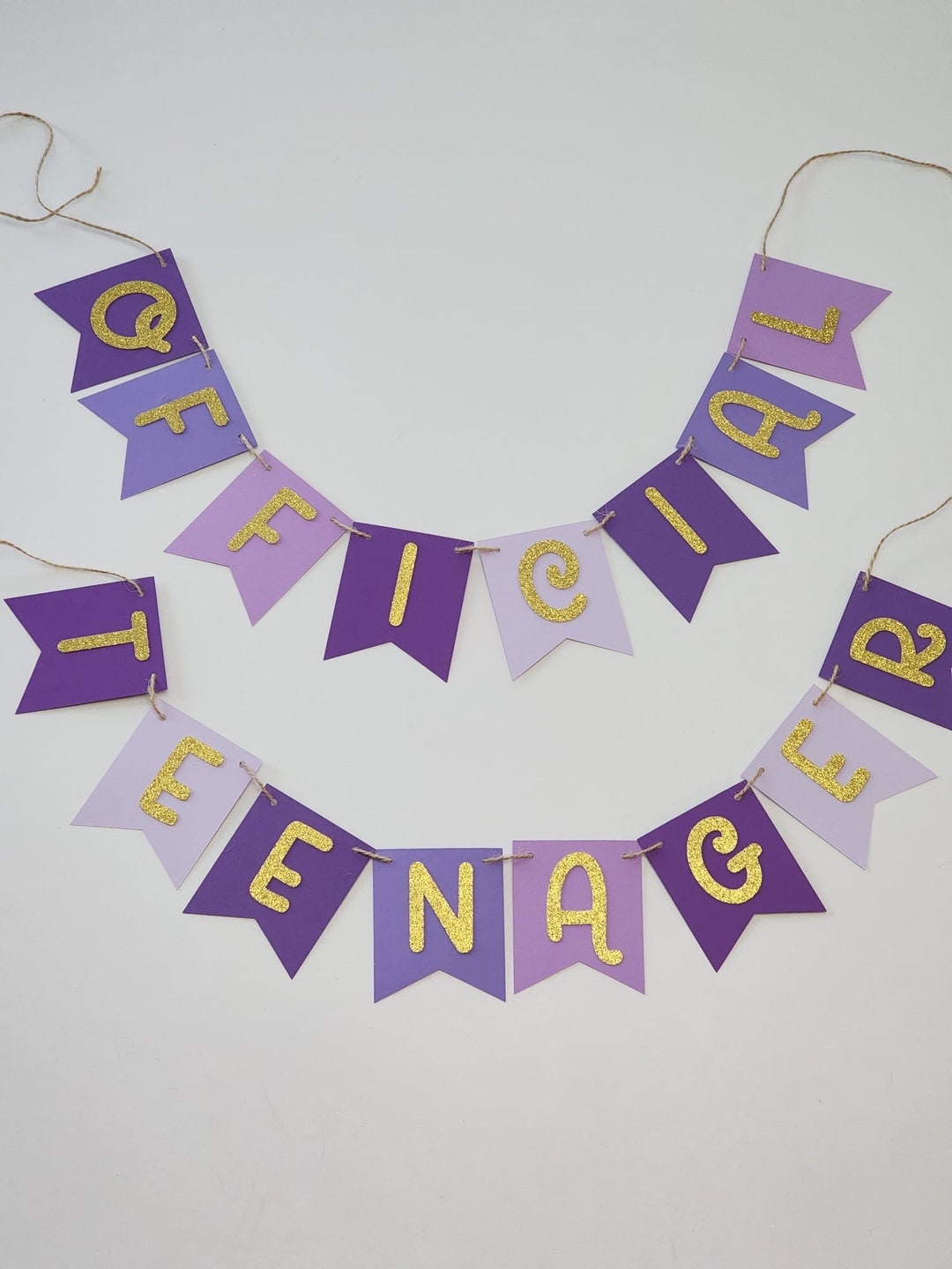 Purple Birthday Banner, Violet Banner, Teenager Birthday Banner ...