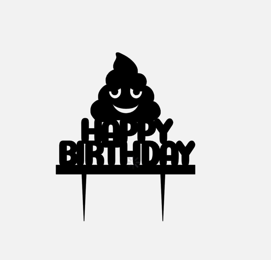 Turd Cake Topper Turd Birthday Cake Topper Turd Toppers - Etsy