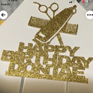 Barber Cake Topper, Barber Topper, Barber Birthday Cake Topper, Hair ...