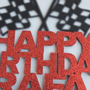 Racing Cake Topper, Racing Flags Cake Topper, Finish Line Cake Topper ...