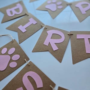 Paw Banner, Paw Print Banner, Dog Banner, Dog Birthday Banner, Puppy ...