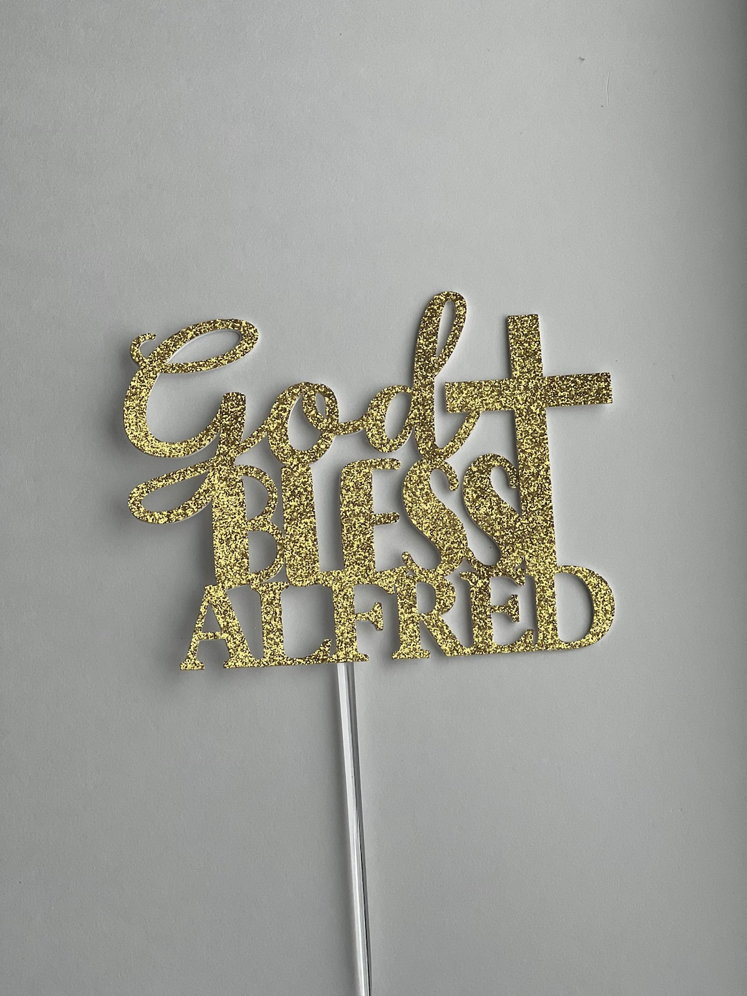 God Bless Cake Topper: Christening, Baptism Celebration - Etsy