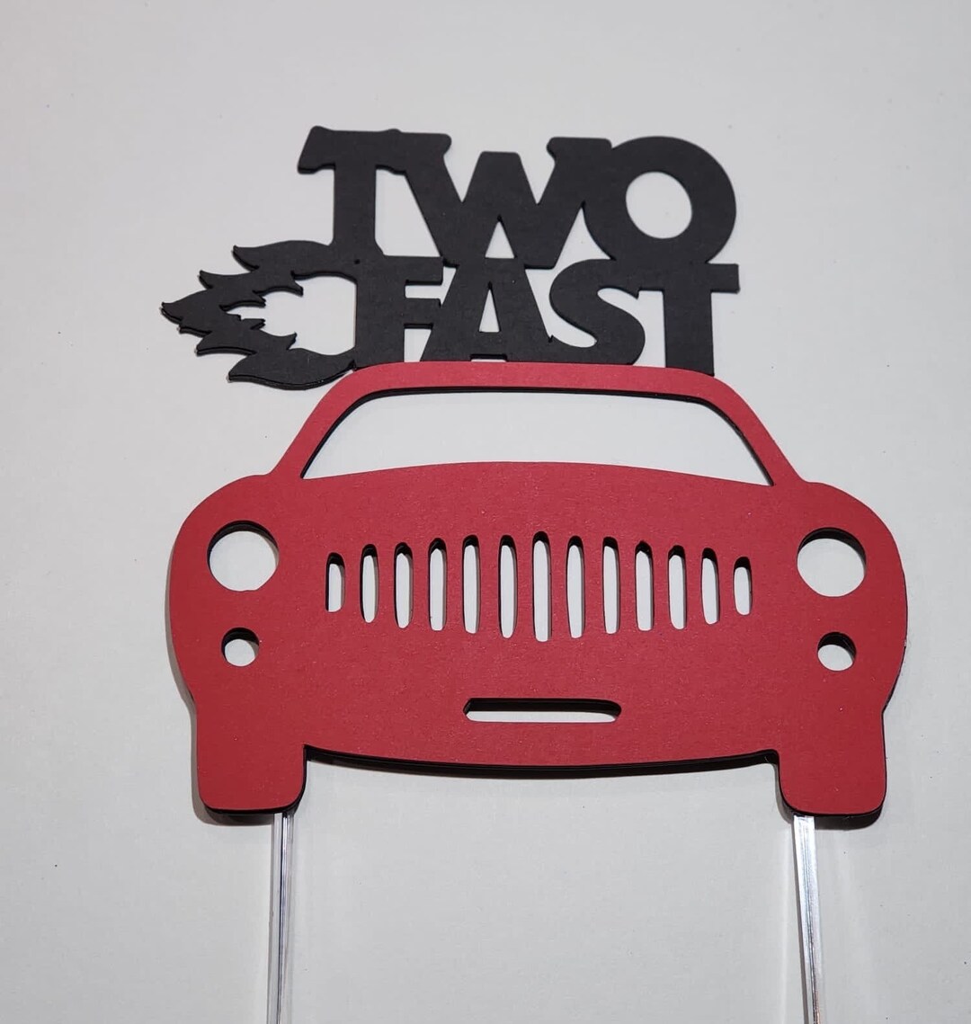 Two Cake Topper Im Two Cake Topper Two Fast Cake Topper Too - Etsy