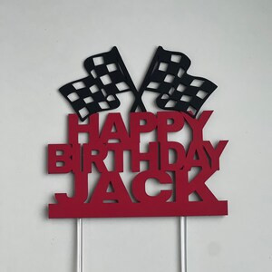 Racing Cake Topper, Racing Flags Cake Topper, Finish Line Cake Topper ...