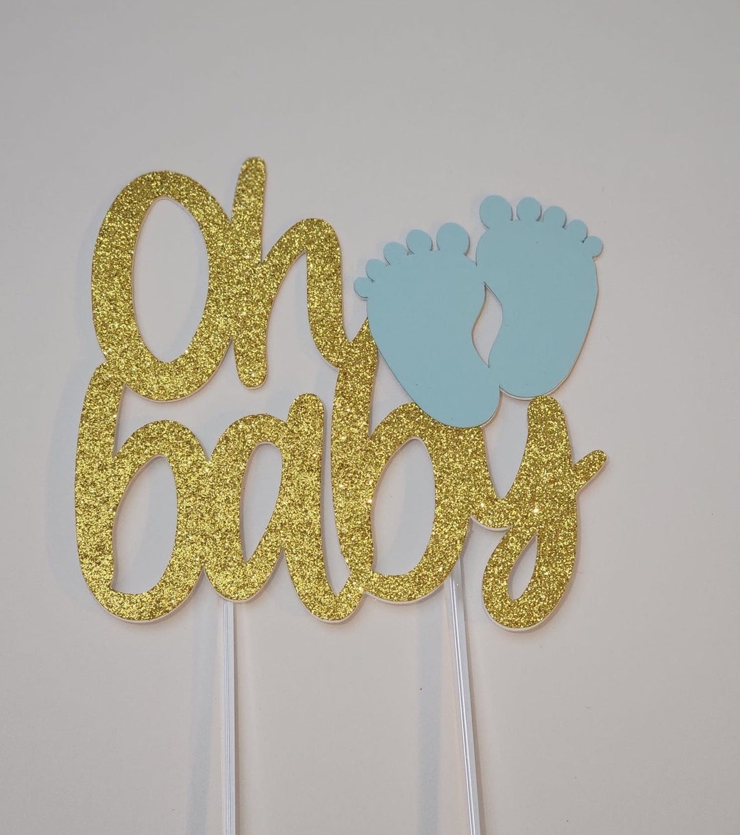 Baby Shower Cake Topper, Baby Feet Cake Topper, Baby Cake Topper, Baby ...
