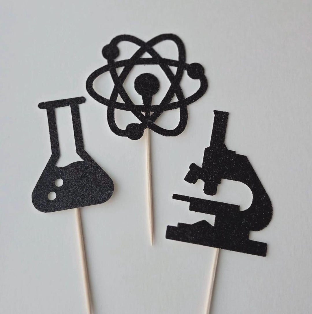Science Cupcake Toppers, Biology Cupcake Toppers, Microscope Cupcake ...