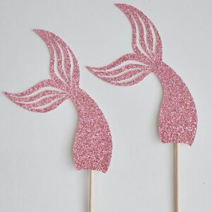 Mermaid Cupcake Toppers, Mermaid Tail Toppers, Mermaid Toppers, Mermaid ...