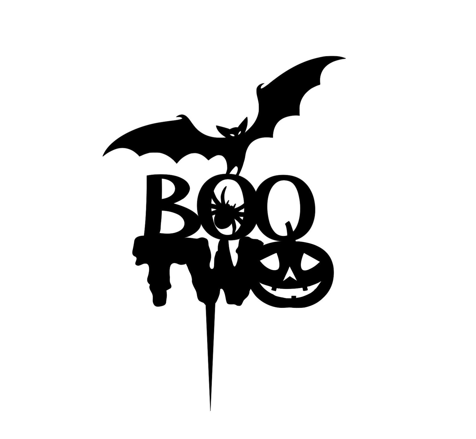 Boo Two Cake Topper Boo Cake Topper Halloween Birthday Cake | Etsy