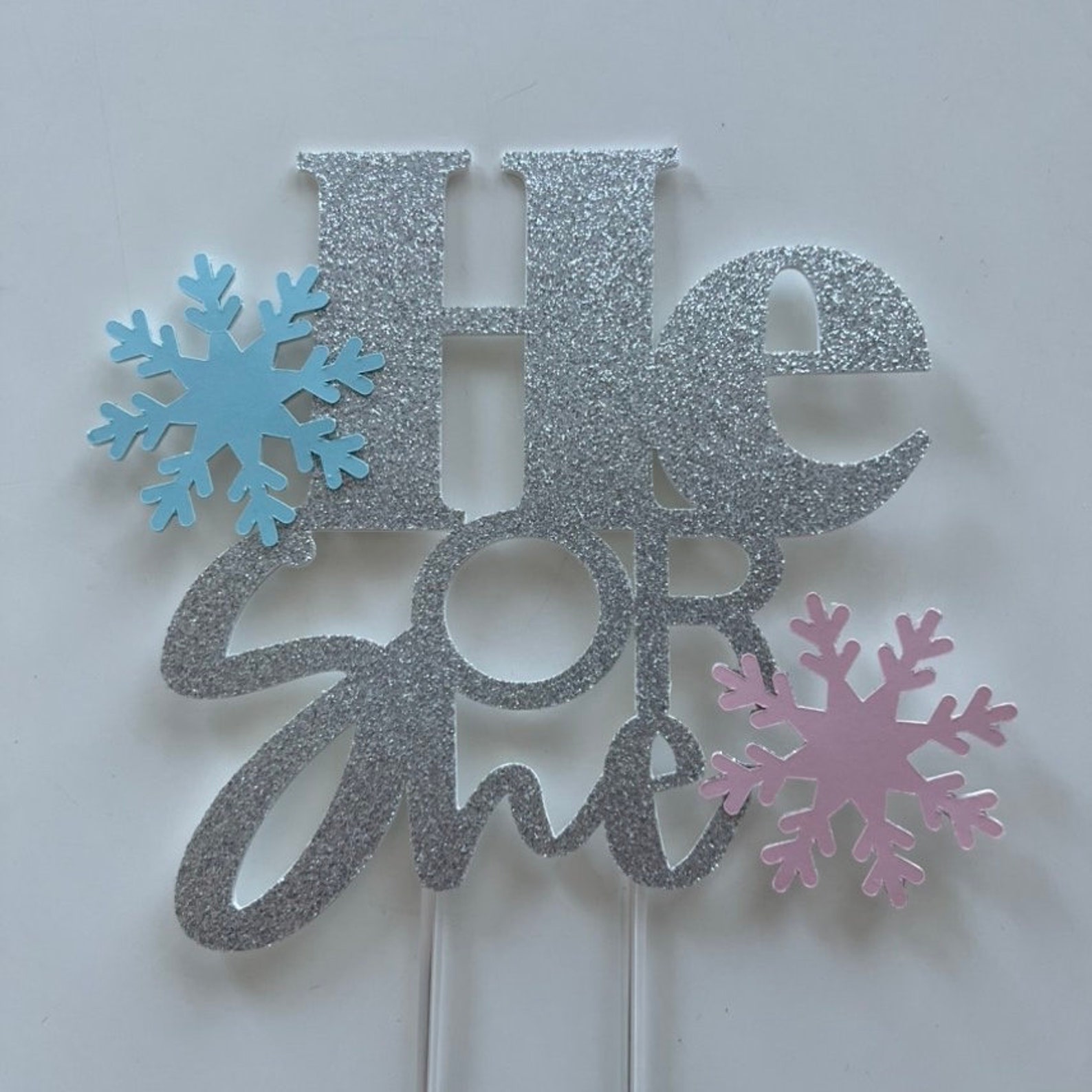Winter Gender Reveal Cake Topper Christmas Gender Reveal Cake - Etsy