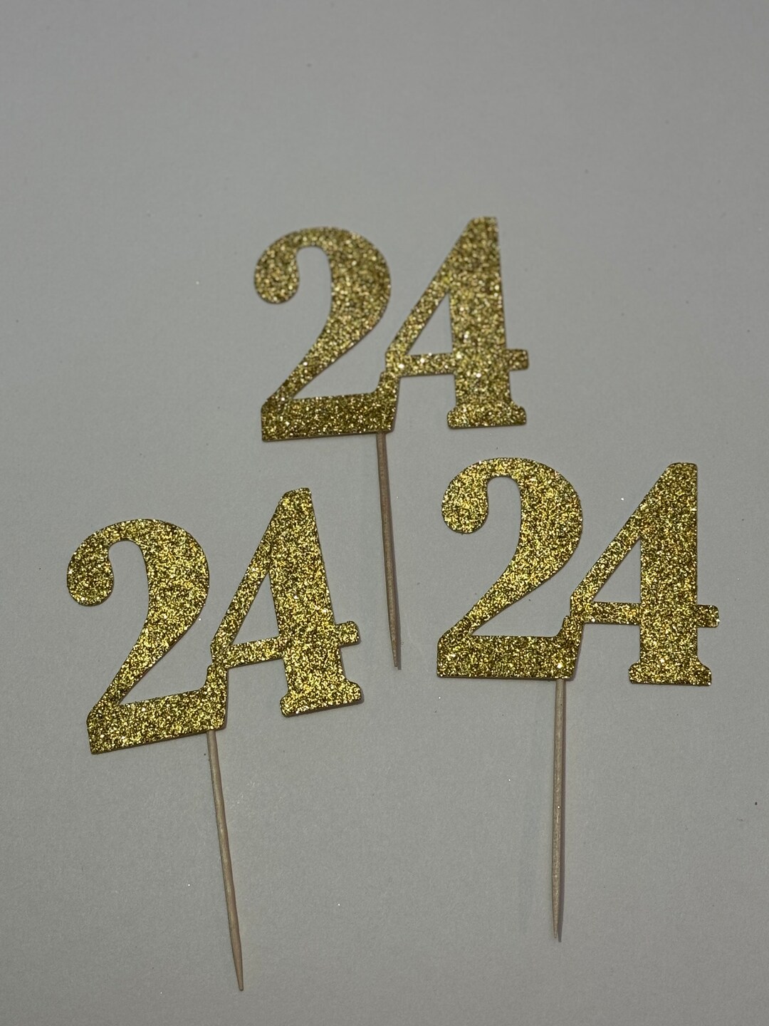 24th Birthday Cupcake Toppers, Twenty Fourth Birthday Cupcake Toppers ...