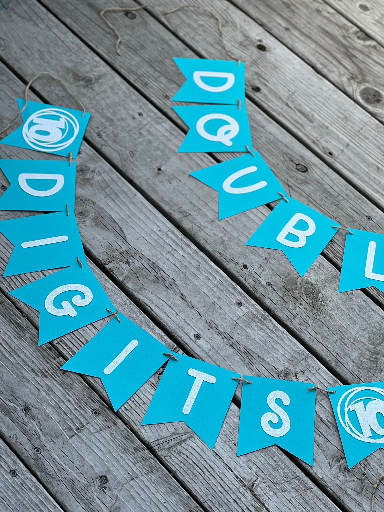 Double Digits Banner Double Digits Birthday Banner Tenth | Etsy