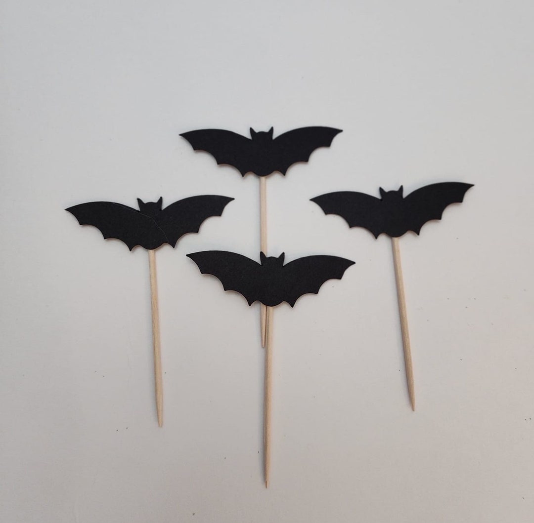 Bat Cupcake Toppers, Booday Cupcake Toppers, Vampire Bat Cupcake ...