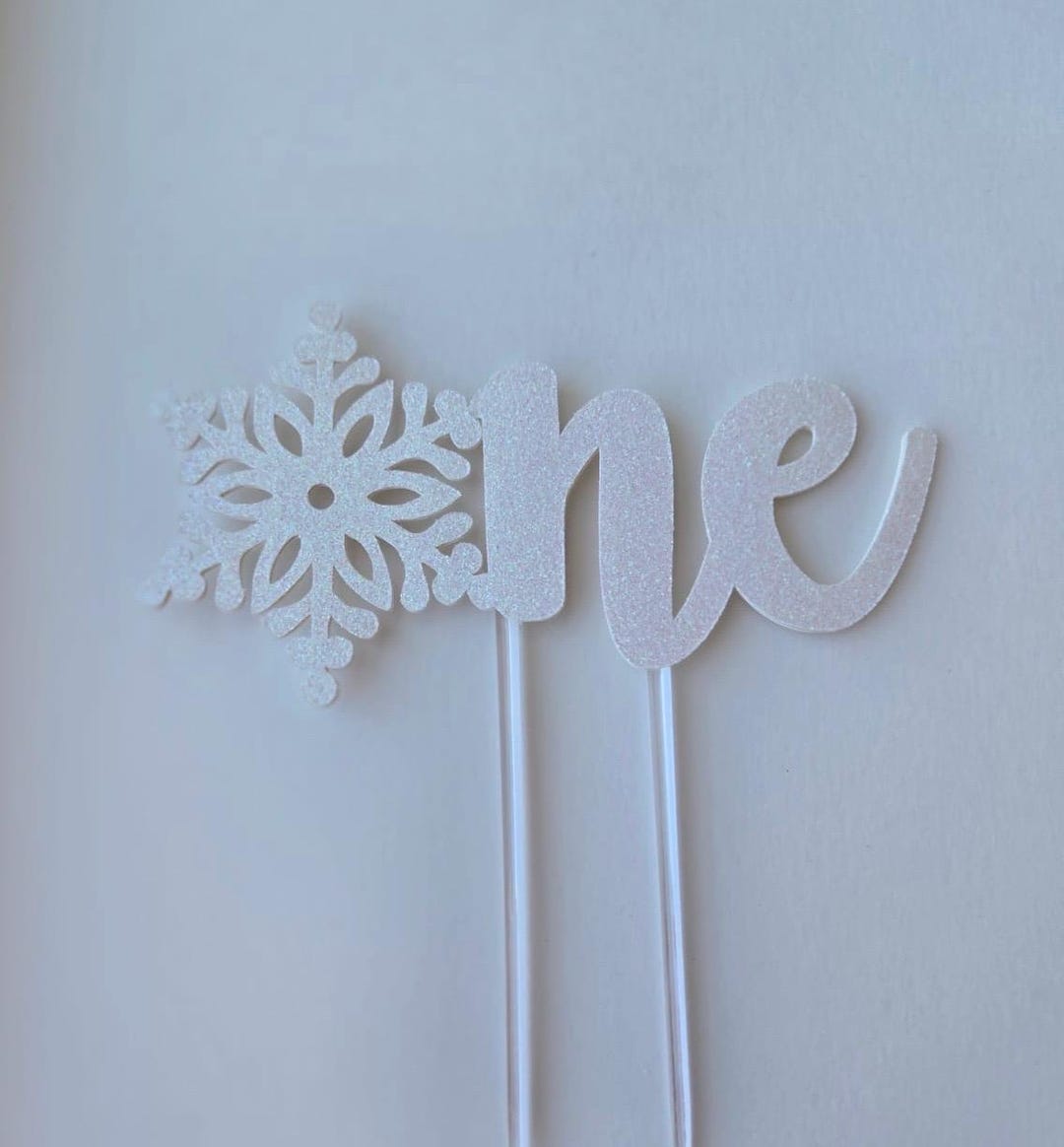 Snowflake Topper, Winter Cake Topper, Winter Birthday Cake Topper ...