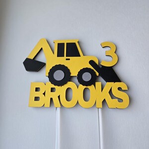 Construction Cake Topper, Construction Topper, Construction Birthday ...