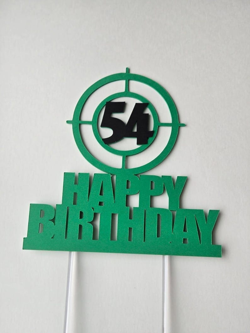 Shooting Target Cake Topper, Customizable Colors - Etsy