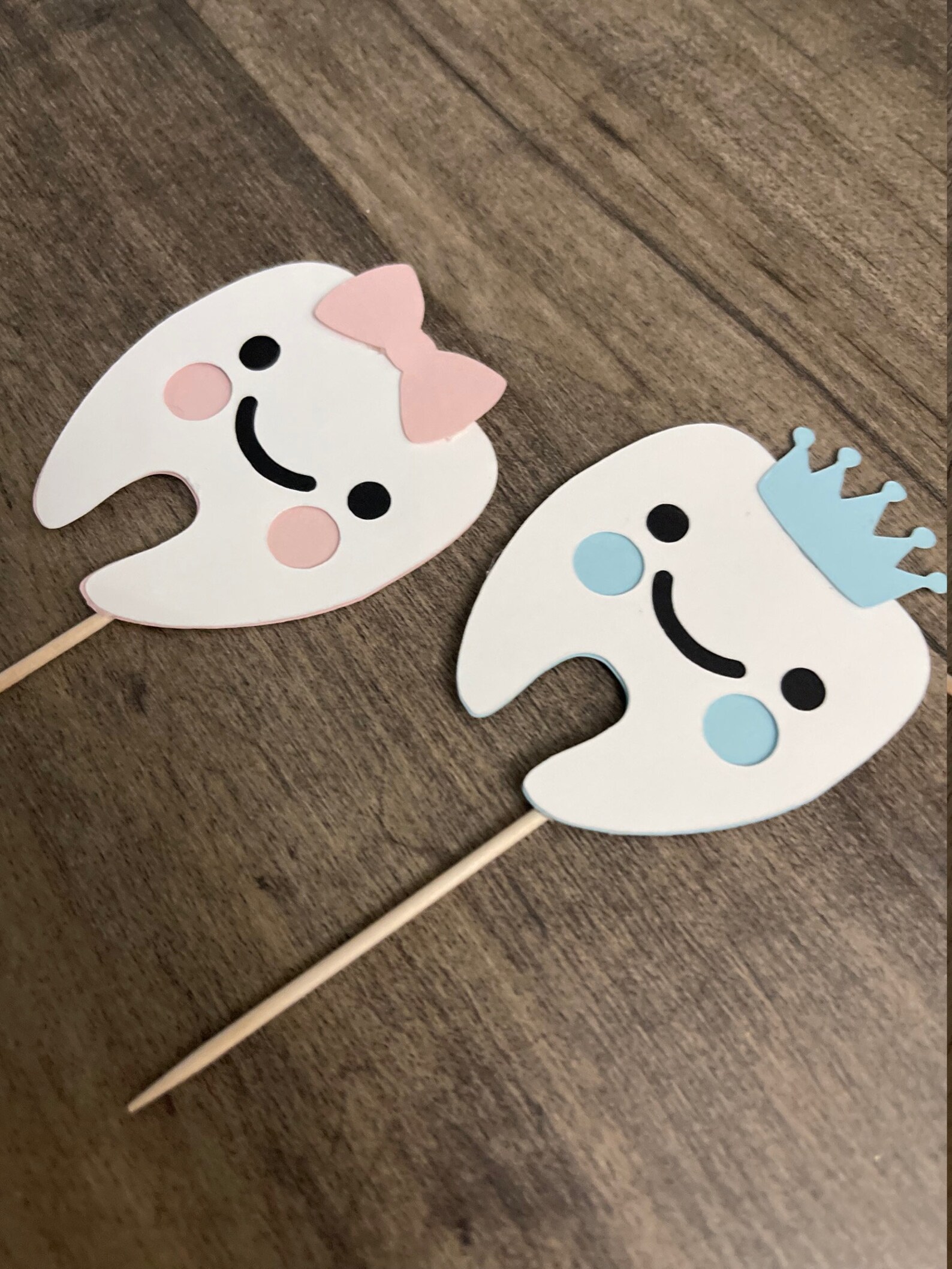 Tooth Cupcake Toppers First Tooth Cupcake Toppersdental - Etsy