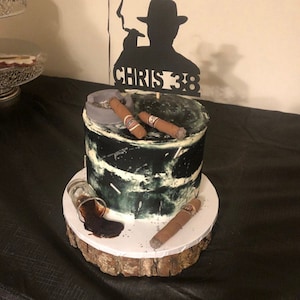 Cigar Cake Topper, Smoker Birthday Decor - Etsy