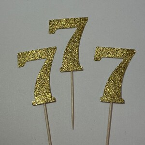 Seven Cupcake Topper, Seven Birthday Cupcake Toppers, 7th Cupcake ...